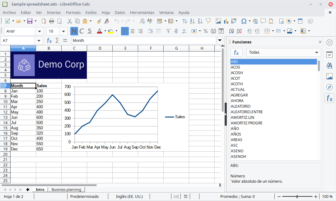 LibreOffice calc online - RunApps