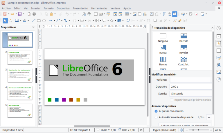 LibreOffice impress online - RunApps