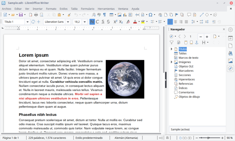 LibreOffice writer online - RunApps
